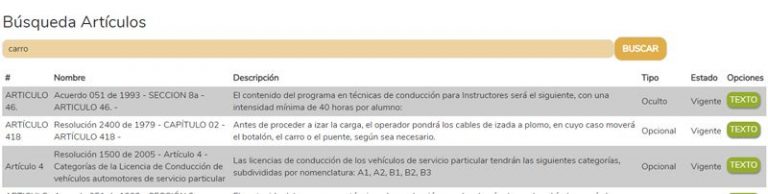 ¿Cómo buscar artículos en el sistema de SafetYA® Plus? – Ayuda del ...